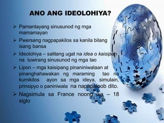 Ibat ibang Ideolohiya | PPTX
