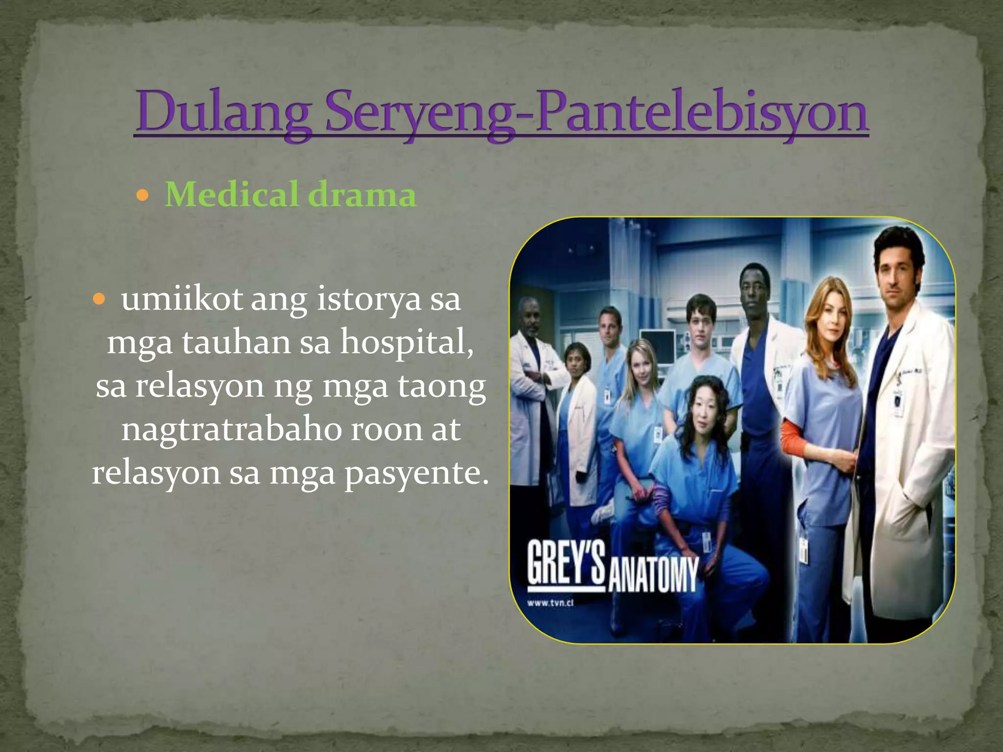 Iba’t ibang palabas sa telebisyon | PPTX