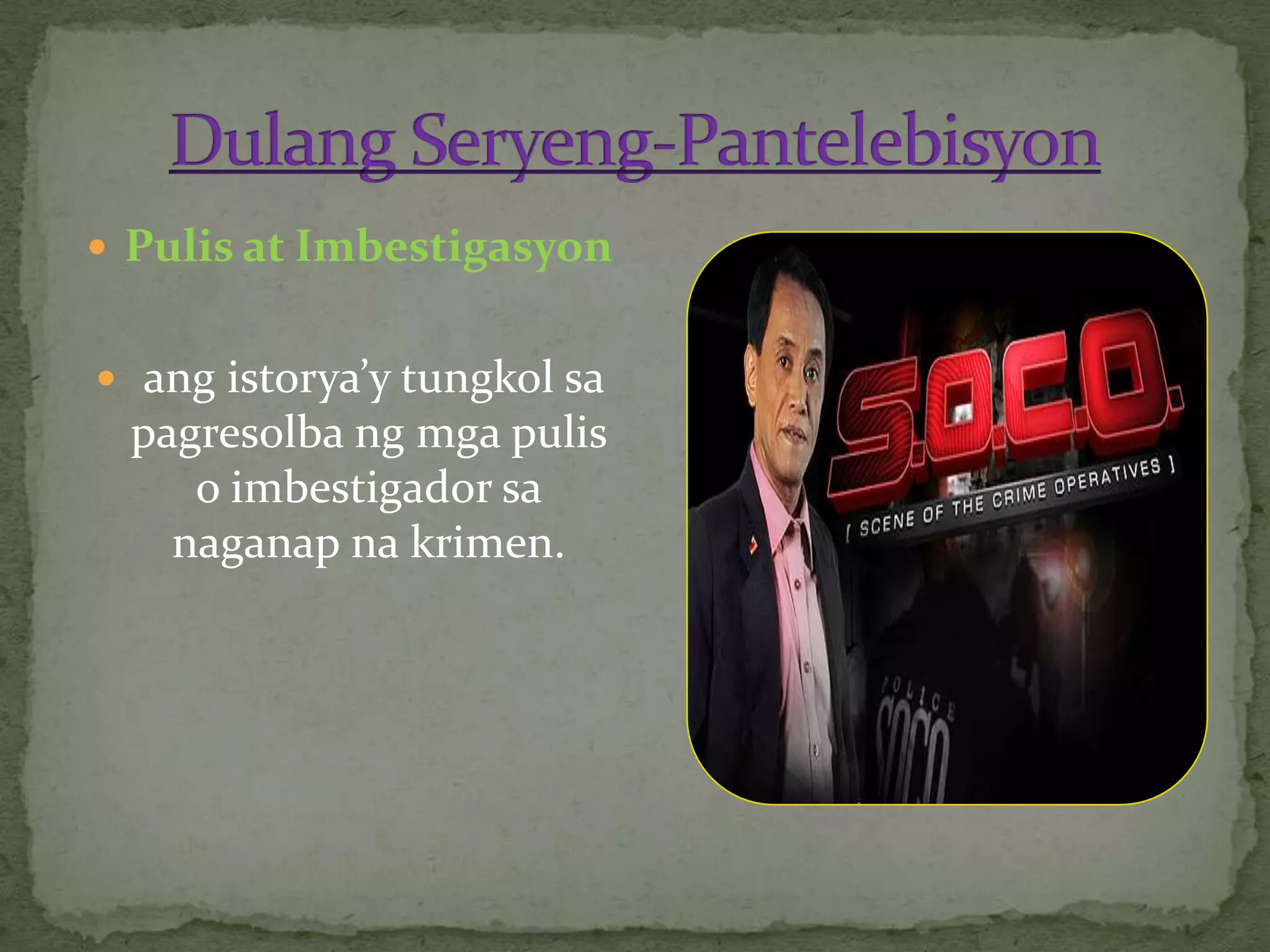 Iba’t ibang palabas sa telebisyon | PPTX