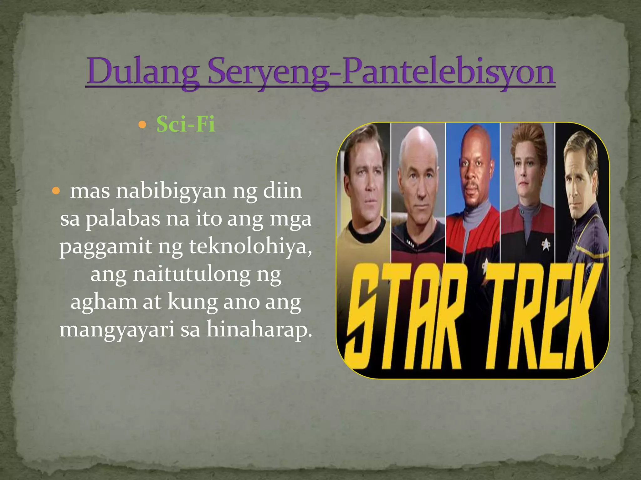 Iba’t ibang palabas sa telebisyon | PPTX