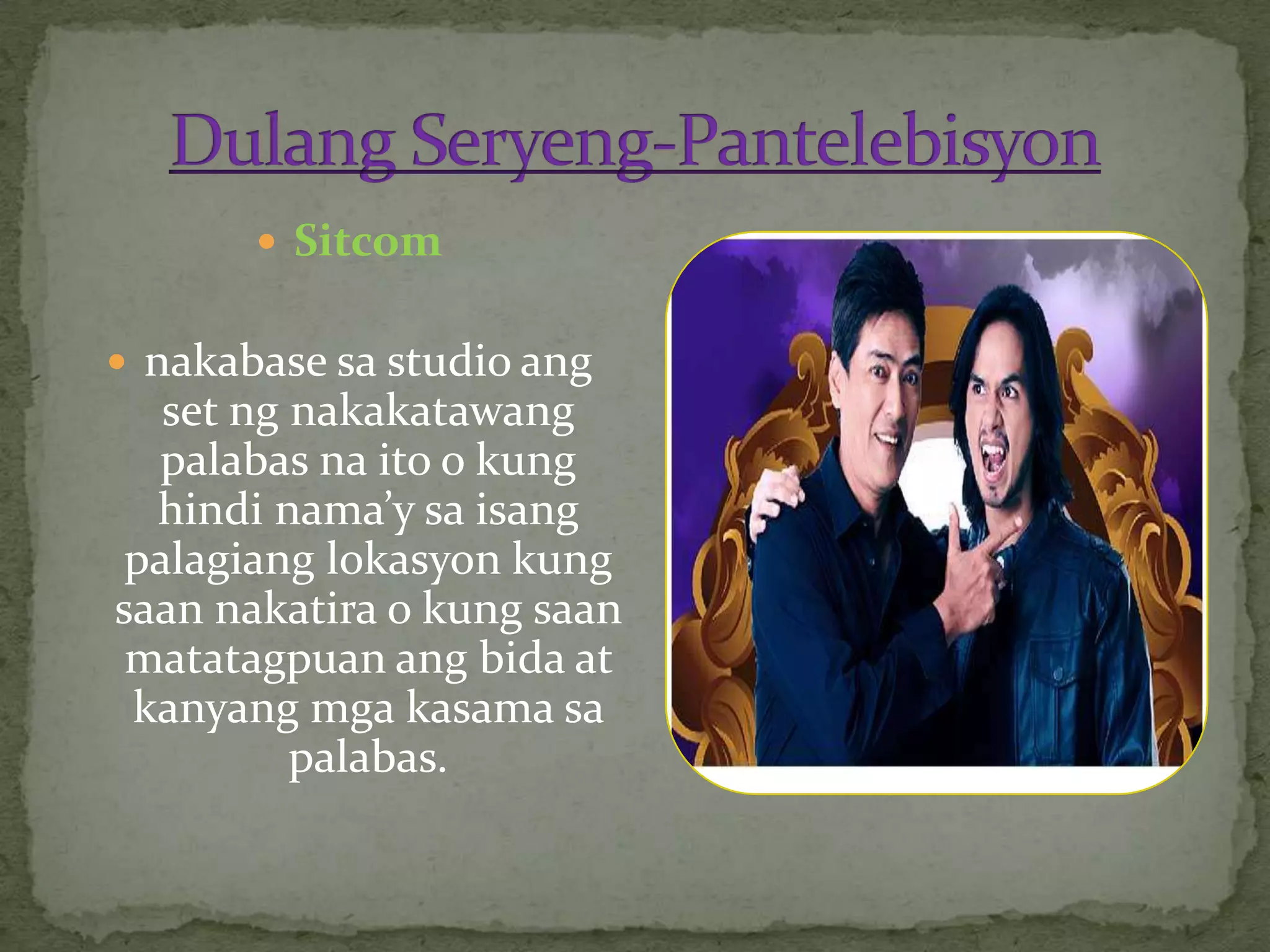 Iba’t ibang palabas sa telebisyon | PPTX