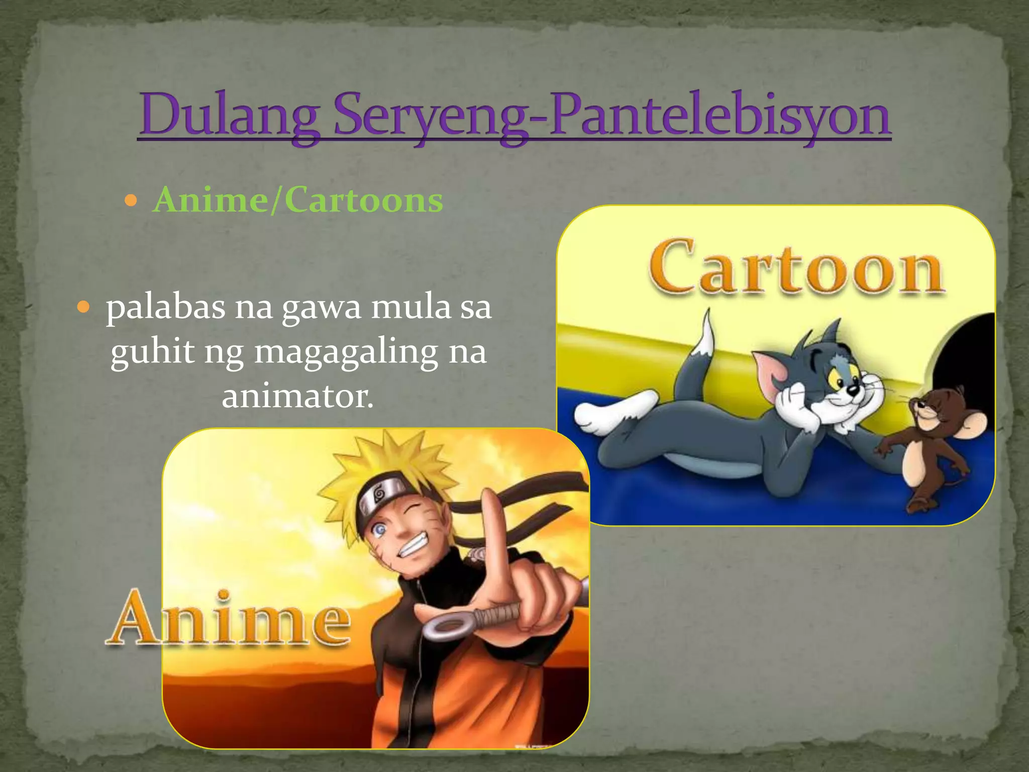 Iba’t ibang palabas sa telebisyon | PPTX