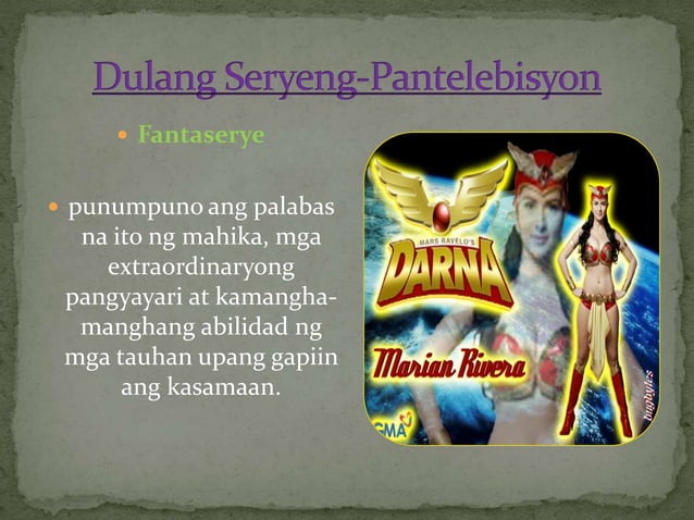 Iba’t ibang palabas sa telebisyon | PPTX