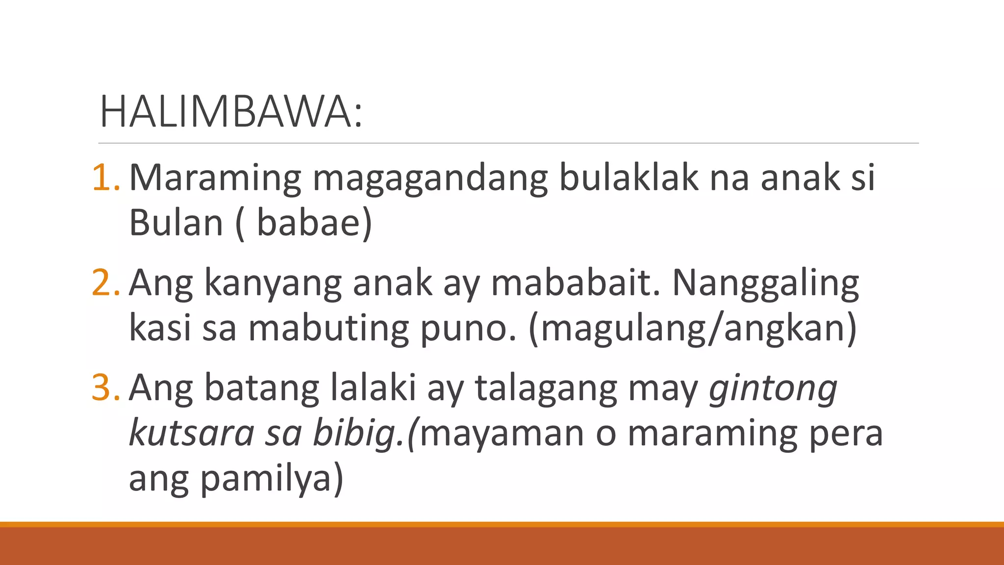 Iba’t ibang Paraan sa Pagpapakahulugan ng Salita (.pptx