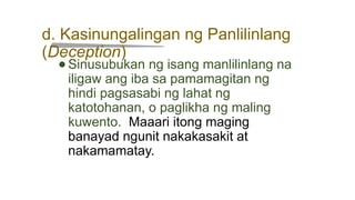 IBA'T IBANG URI NG KASINUNGALINGAN NG TAO.pptx