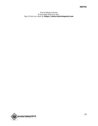 Ibatis tutorial | PDF | Databases | Computer Software and Applications