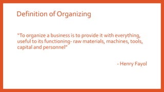 I BBA- Unit 2_ Planning and Organizing- Organizing.pptx