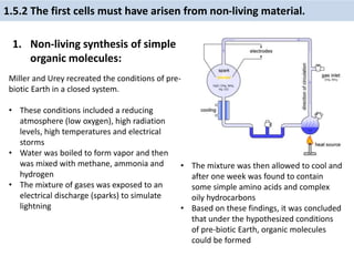 IB Biology 1.5 Slides: Origins of Cells | PPTX
