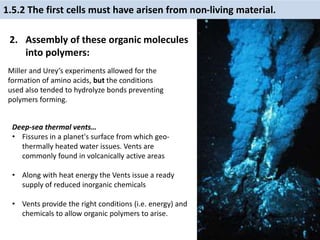 IB Biology 1.5 Slides: Origins of Cells | PPTX