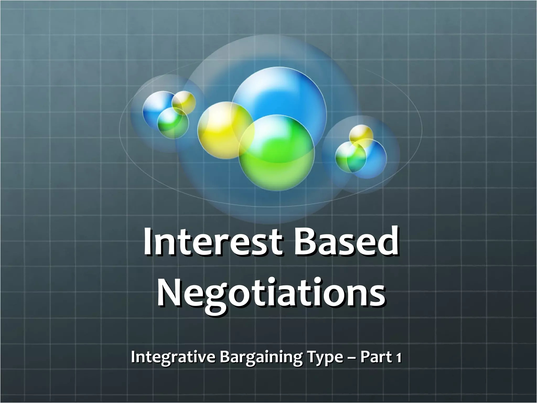 Interest Based Bargaining | PPT