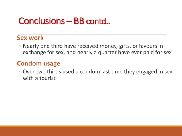 Scientific Sessions 2015: IBBS survey 2014 | PPTX | Sexual Health ...