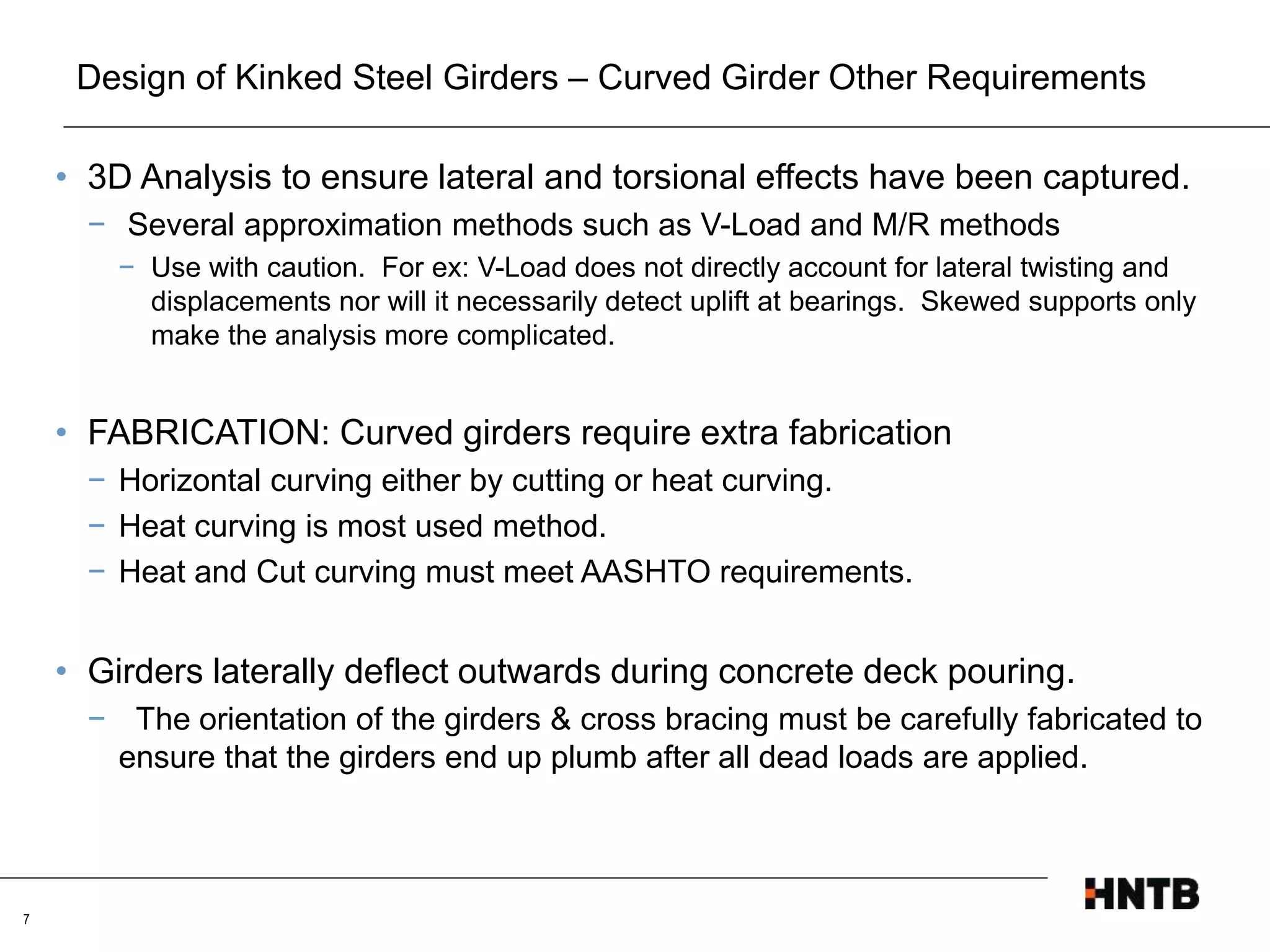 Design of Kinked Steel Girders Presentation for the IBC | PPTX