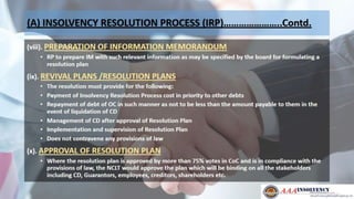 Insolvency and bankruptcy code overview | PPT