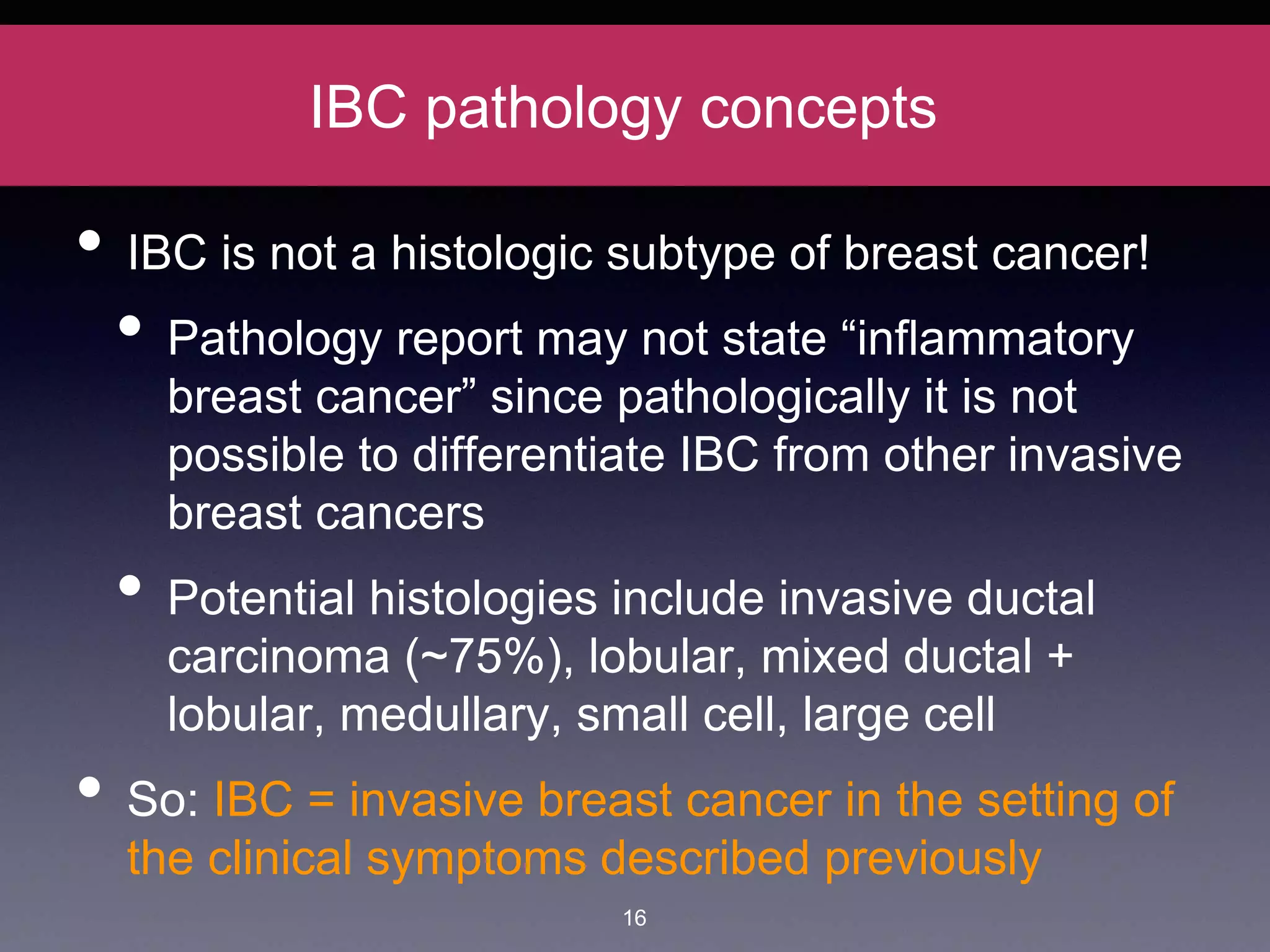 Inflammatory Breast Cancer (IBC) Information | PPTX