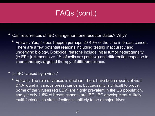 Inflammatory Breast Cancer (IBC) Information | PPTX | Cancer | Diseases ...
