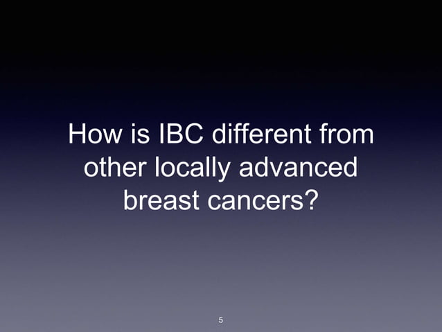 Inflammatory Breast Cancer (IBC) Information | PPTX | Cancer | Diseases ...