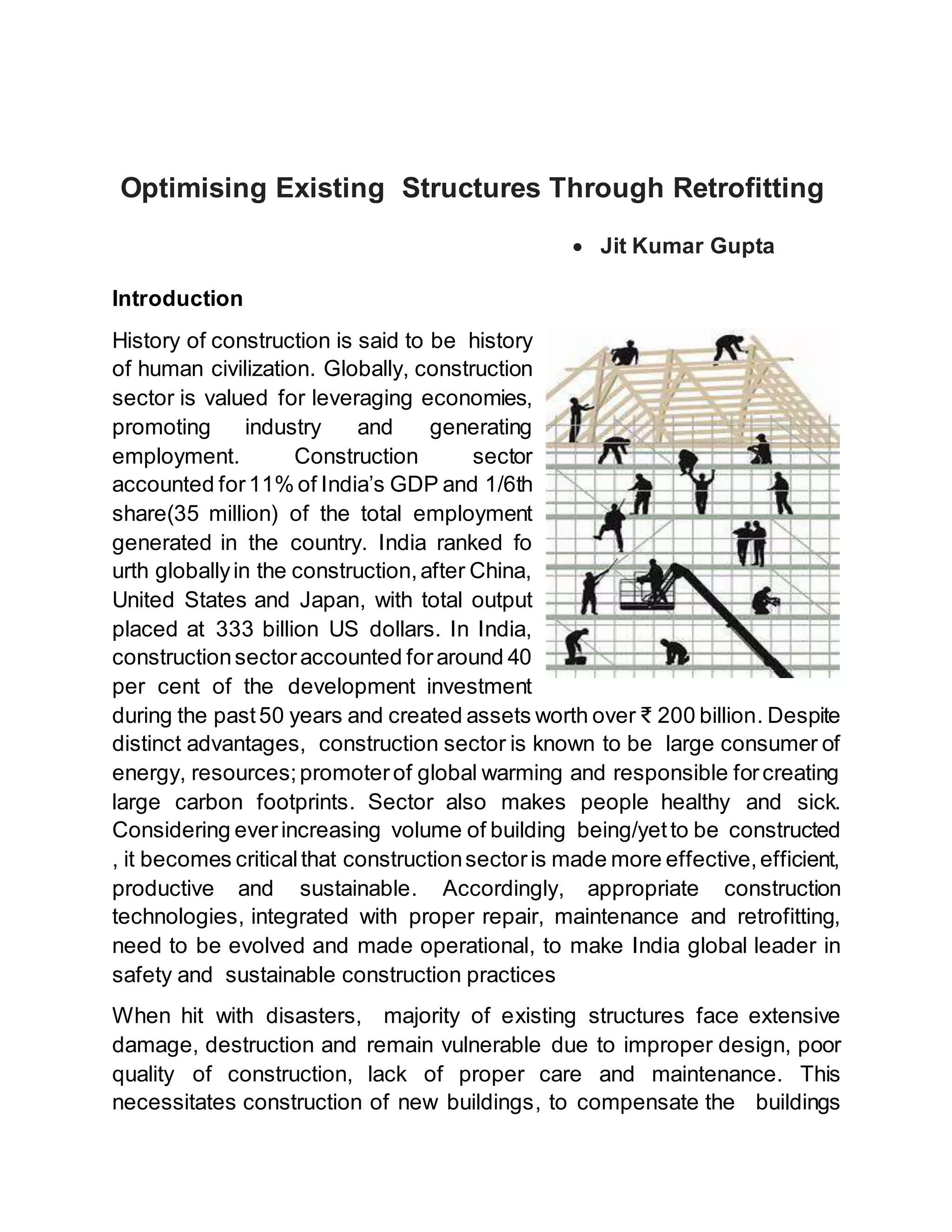 Optimising Existing Structures Through Retrofitting | DOCX