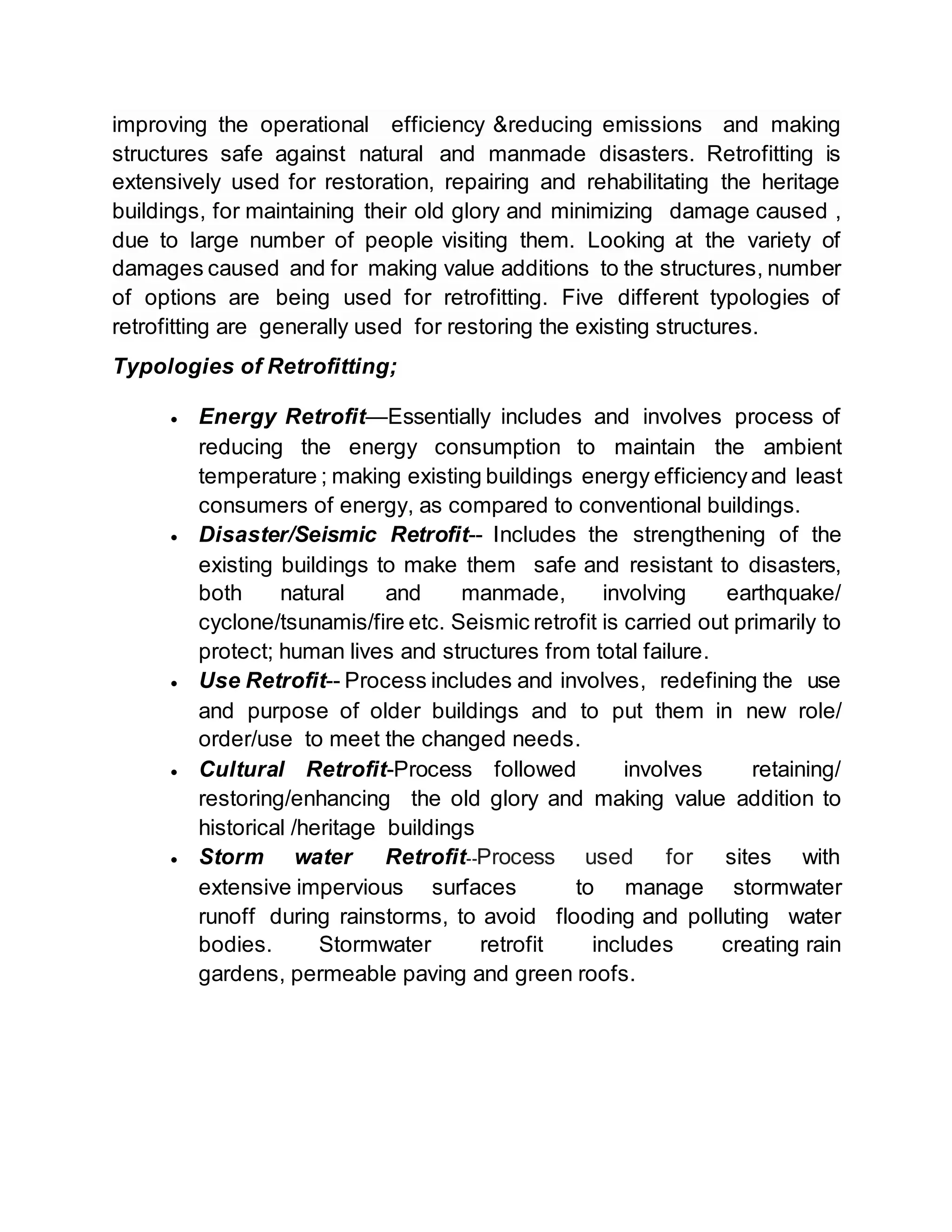 Optimising Existing Structures Through Retrofitting Pdf