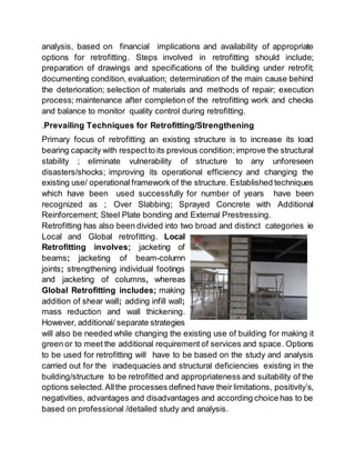 Optimising Existing Structures Through Retrofitting | PDF