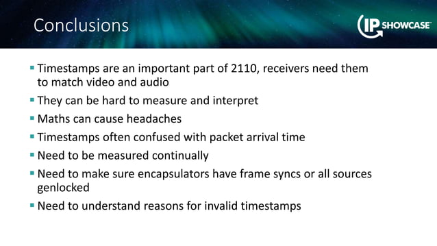 IBC 2022 IP Showcase - Timestamps in ST 2110: What They Mean and How to ...