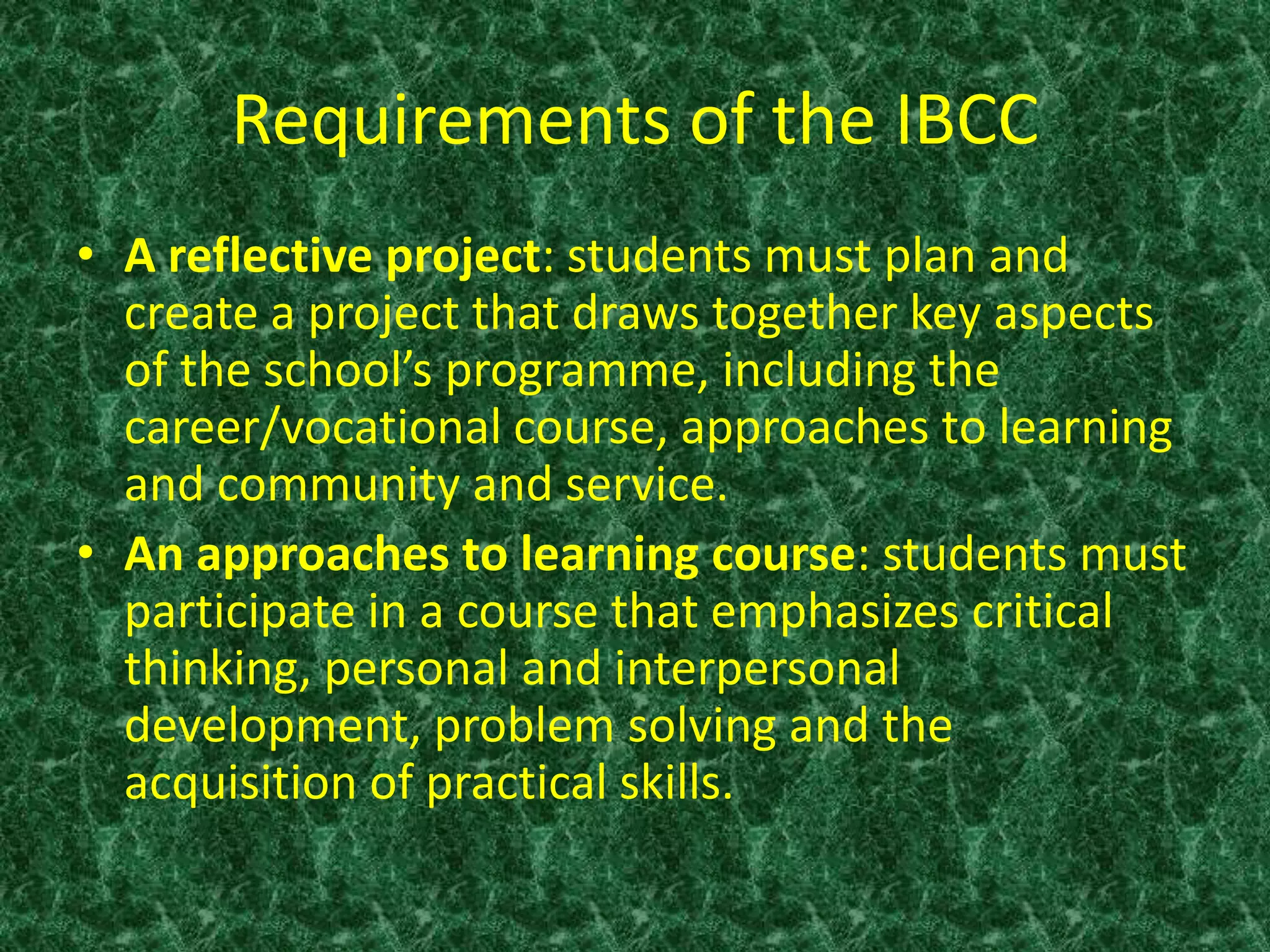 Ibcc atl sustainability program | PPTX