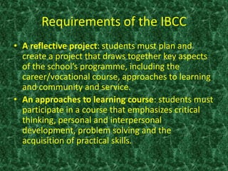 Ibcc atl sustainability program | PPTX