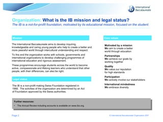 International Baccalaureate Continuum | PPT
