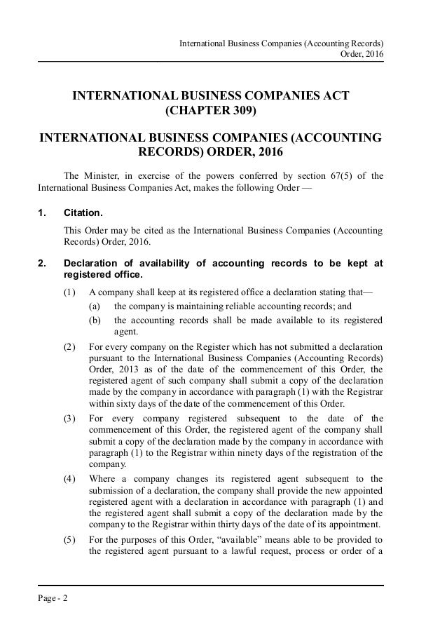 Ibc order ibc (acct records) 2016