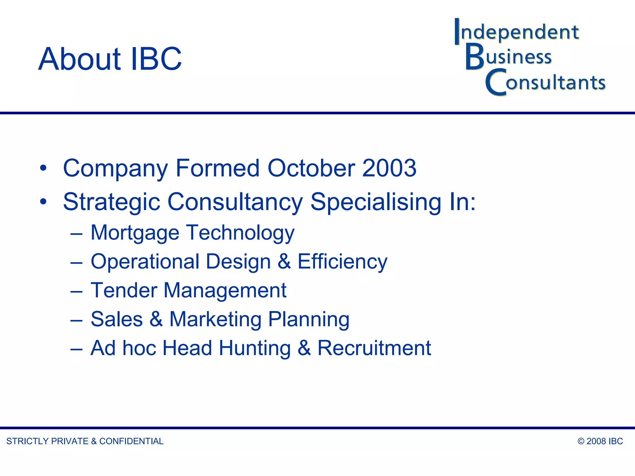 IBC COMPANY OVERVIEW | PPT