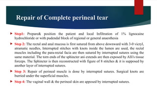 Injuries to birth canal- Obstetrics and gynaecological nursing | PPTX