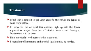 Injuries to birth canal- Obstetrics and gynaecological nursing | PPTX