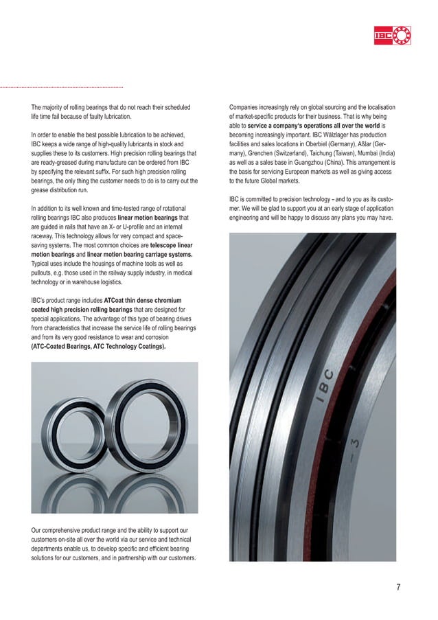 Ibc precision bearings | PDF