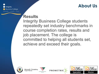 Integrity Business College | PPT | College Education | Education