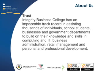 Integrity Business College | PPT | College Education | Education
