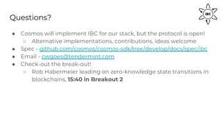 Blockchain Interoperability using Cosmos Interblockchain Communication | PDF | Information and ...