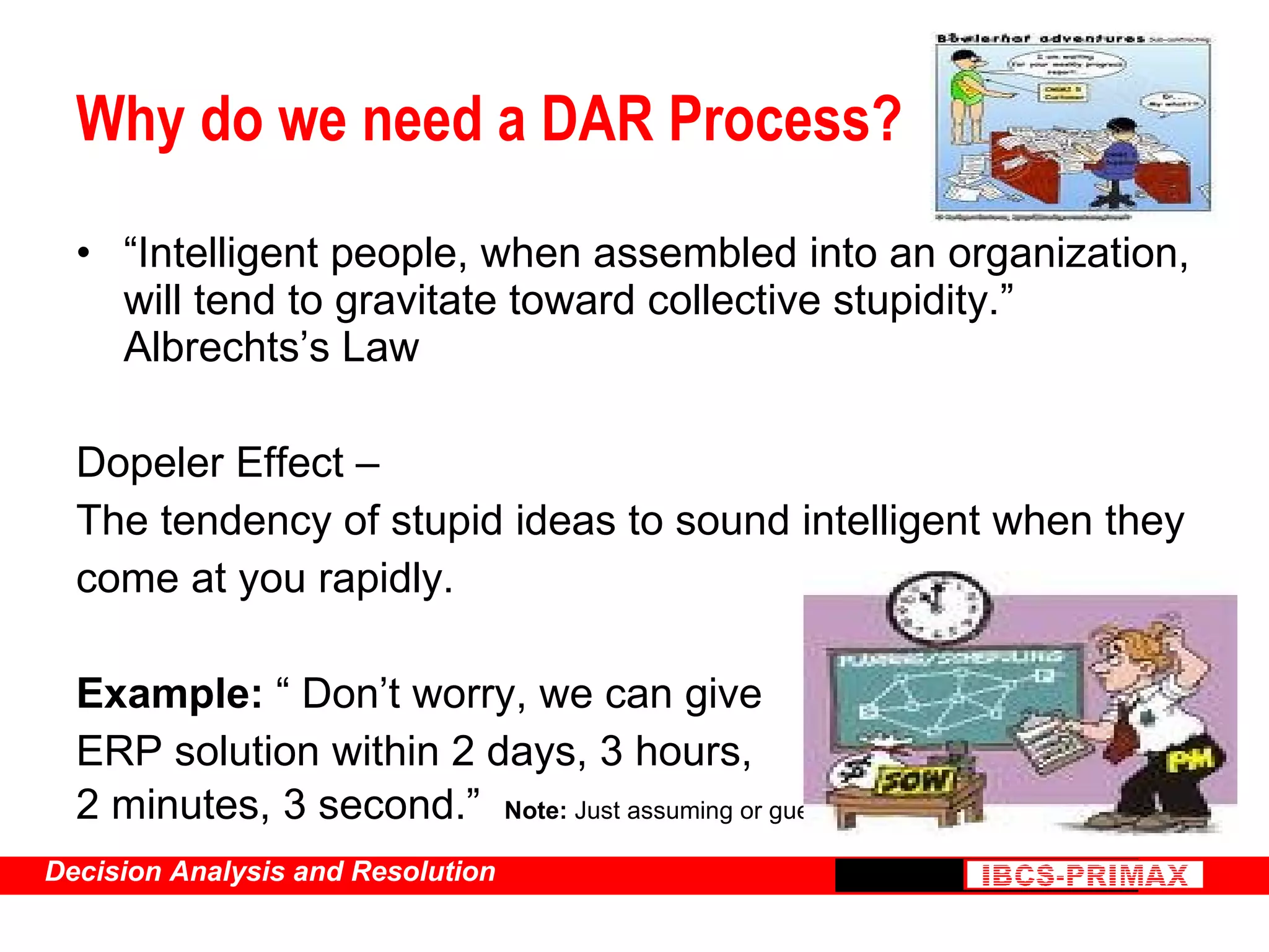 Decision Analysis and Resolution | PPT