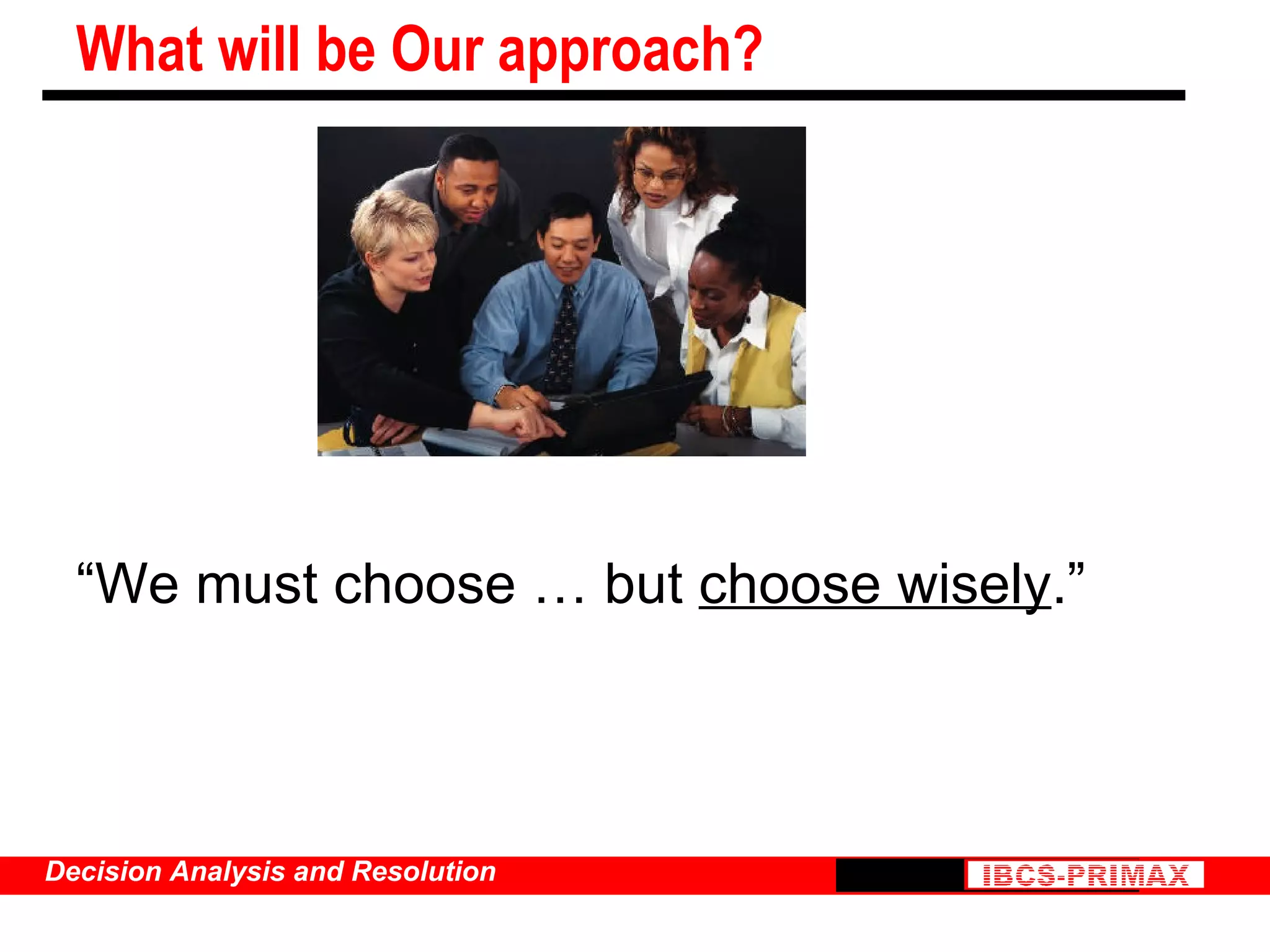 Decision Analysis and Resolution | PPT