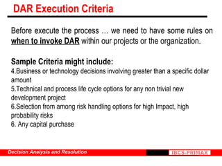 Decision Analysis and Resolution | PPT