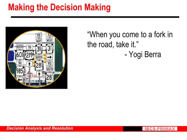 Decision Analysis and Resolution | PPT