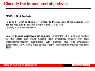 Decision Analysis and Resolution | PPT