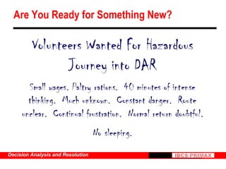 Decision Analysis and Resolution | PPT