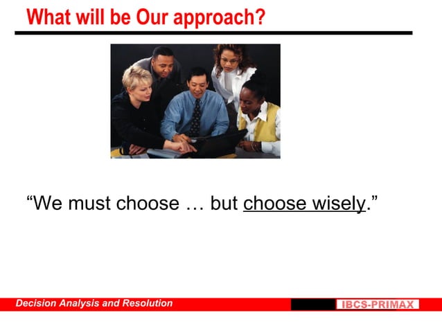 Decision Analysis and Resolution | PPT