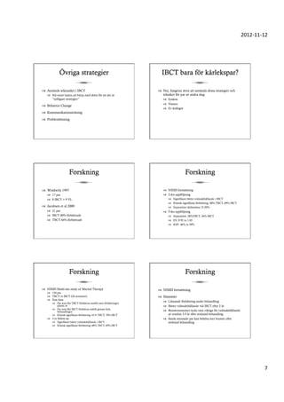 Ibct parterapi | PDF
