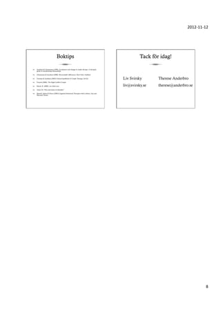 Ibct parterapi | PDF