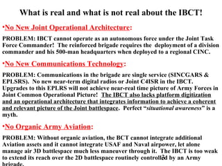 IBCT: Fatally Flawed | PPT