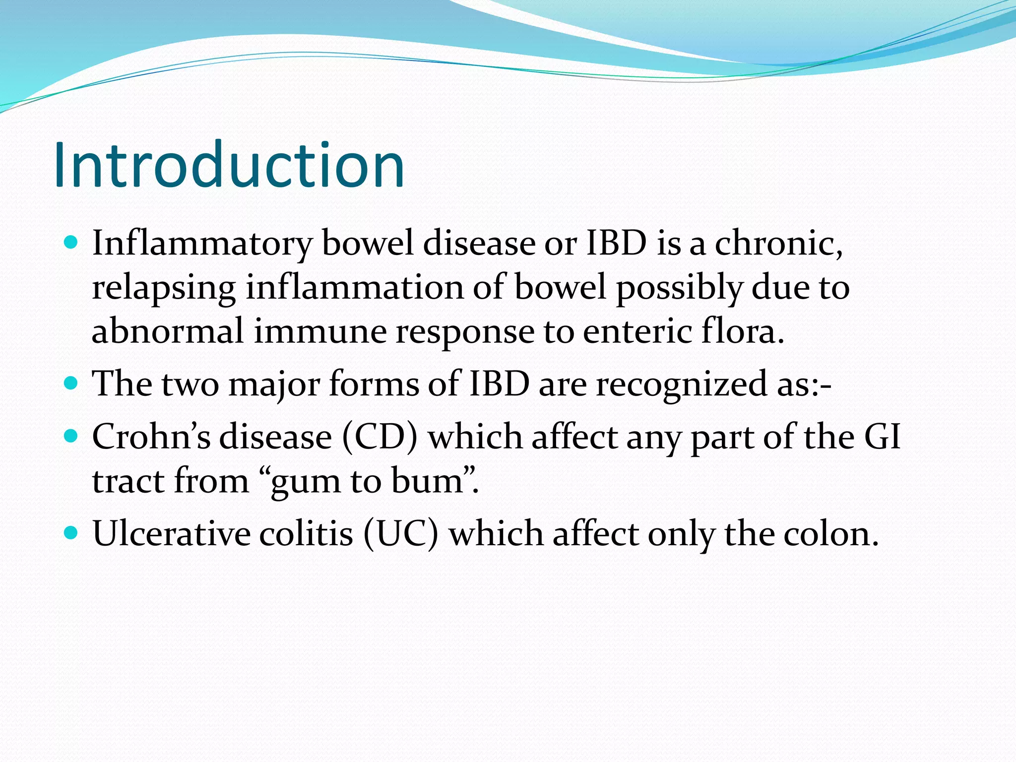 inflammatory bowel disease (IBD) | PPTX