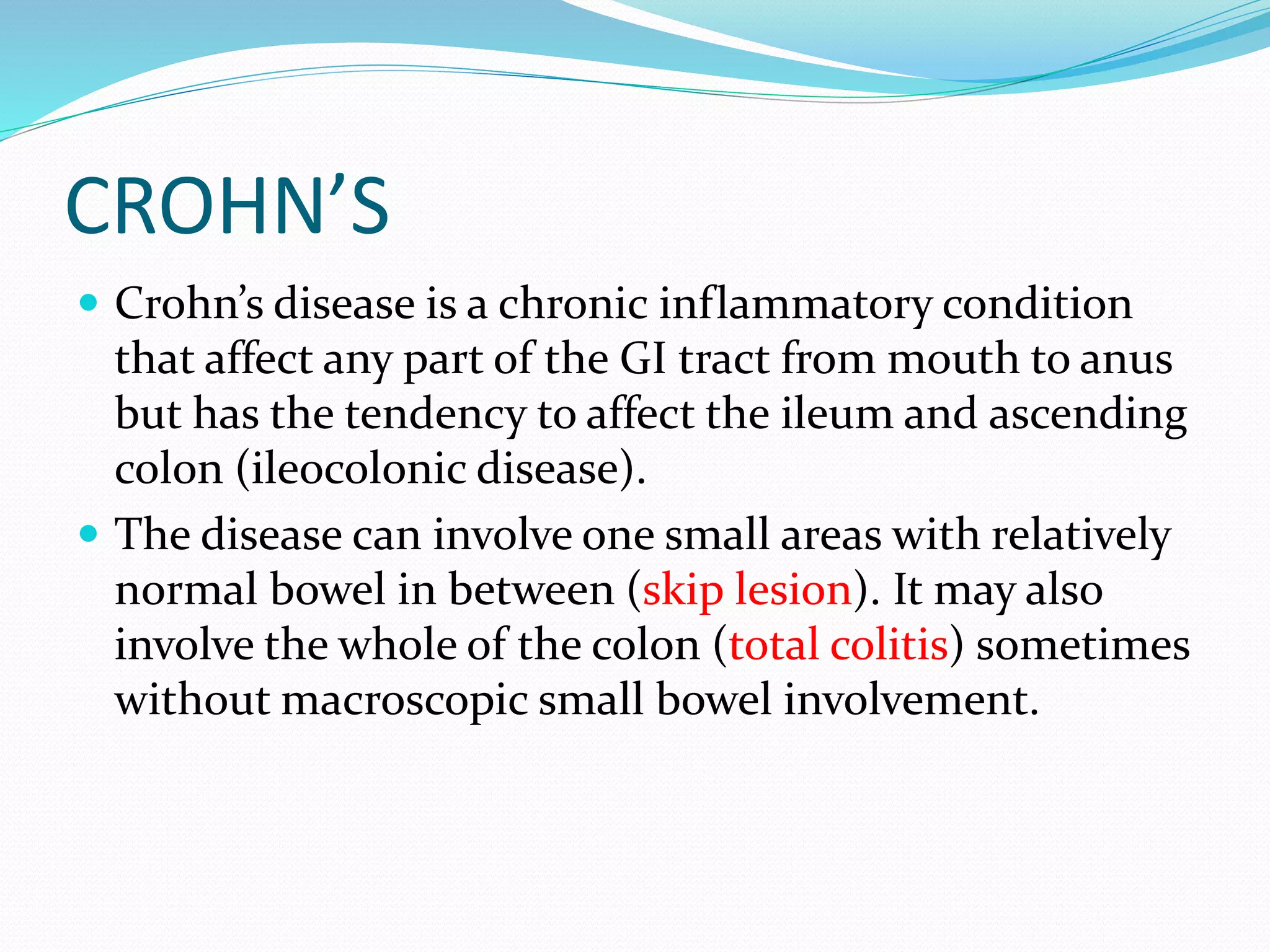 inflammatory bowel disease (IBD) | PPTX