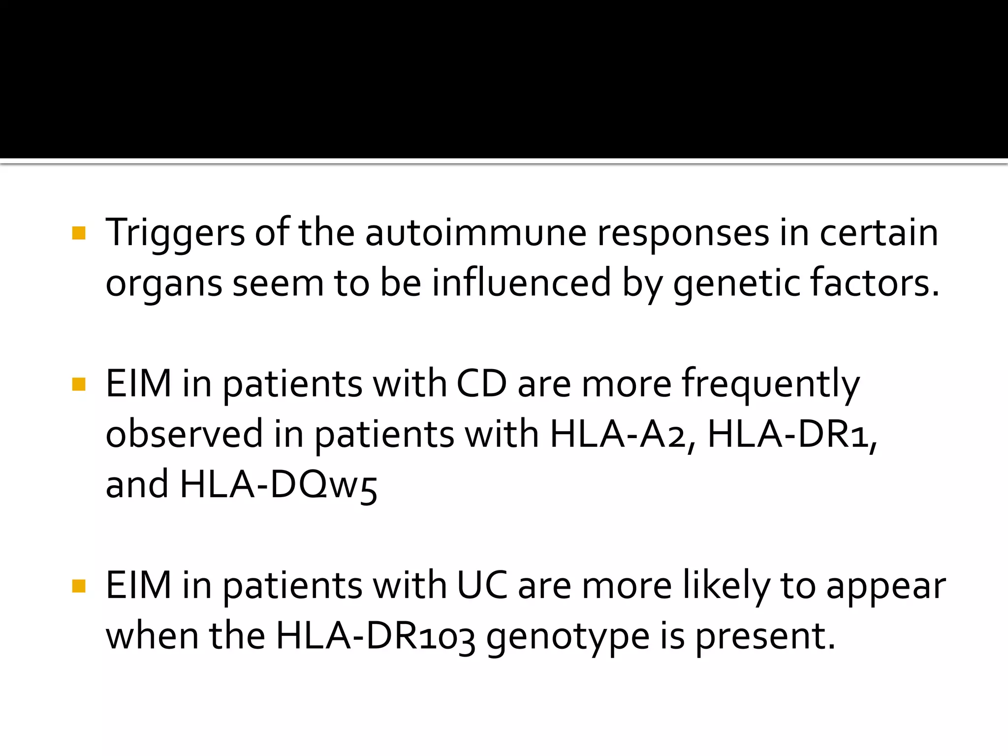 Extraintestinal Manifestations OF IBD Inflammatory Bowel Disease : A ...