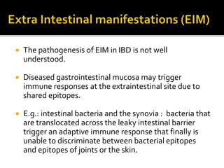 Extraintestinal Manifestations OF IBD Inflammatory Bowel Disease : A ...