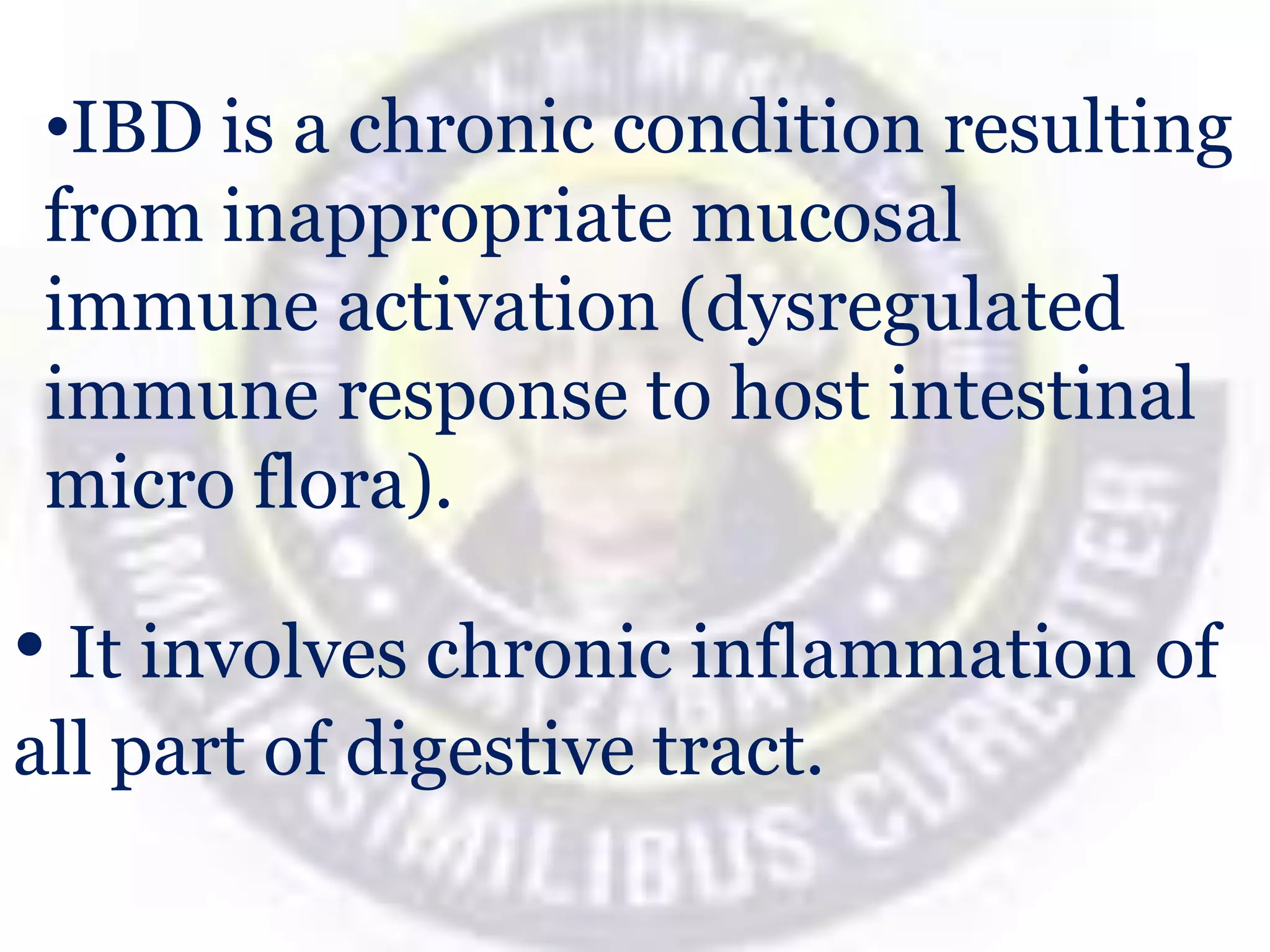 Inflammatory Bowel Disease | PPT